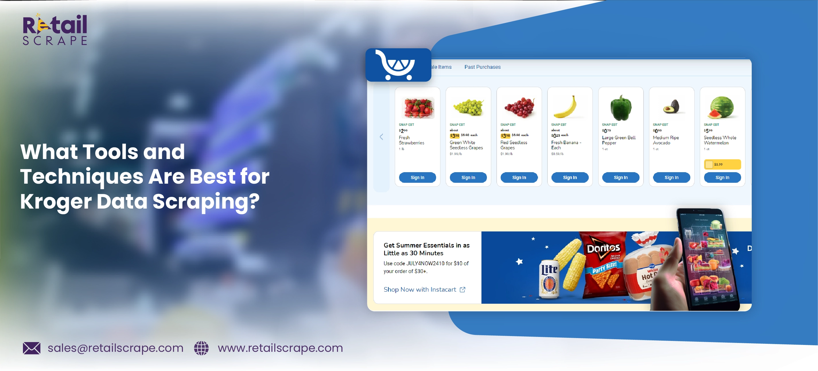 Best Tools and Techniques for Kroger Data Scraping