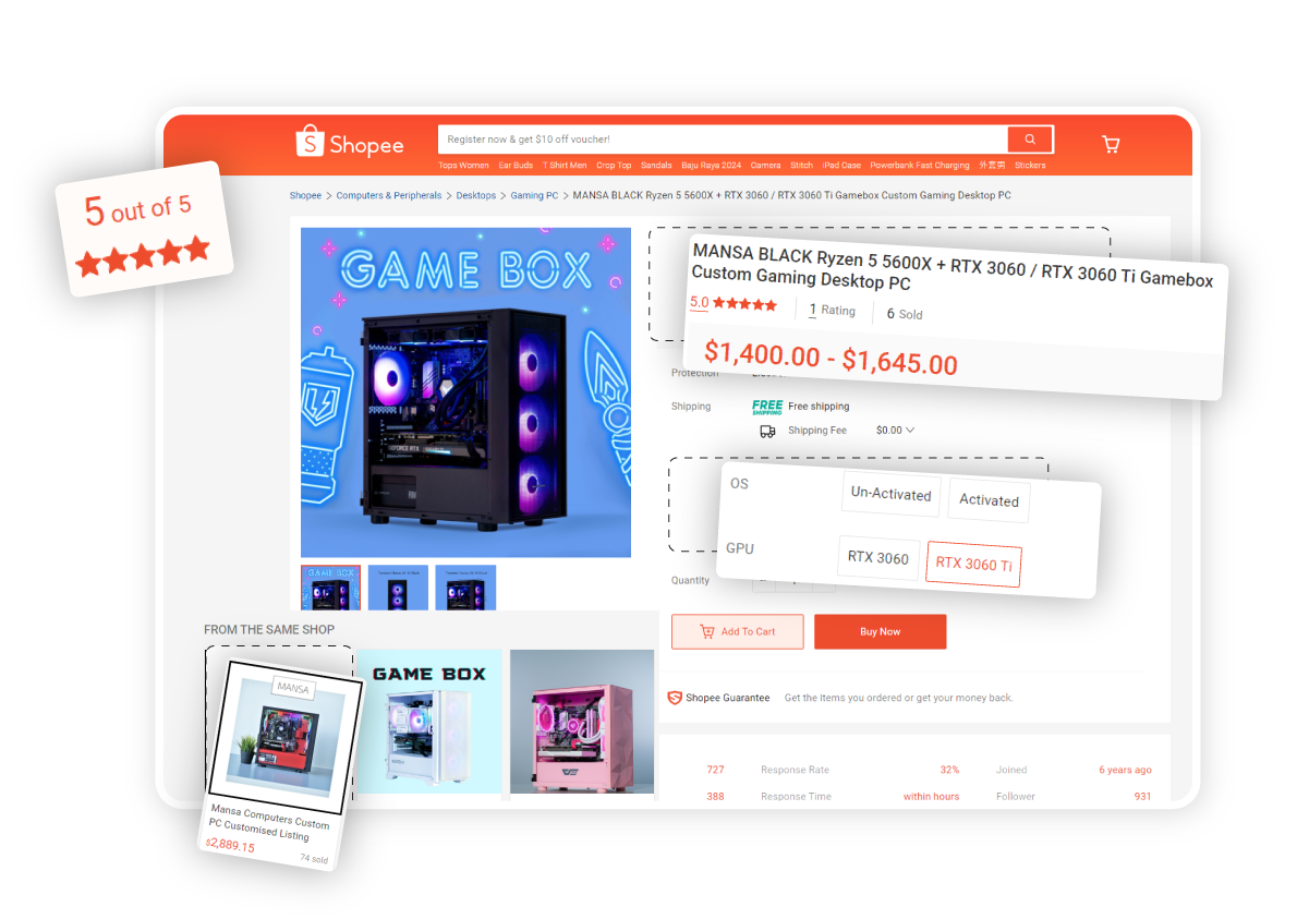 Shopee Data Scraping | Scrape Shopee Data