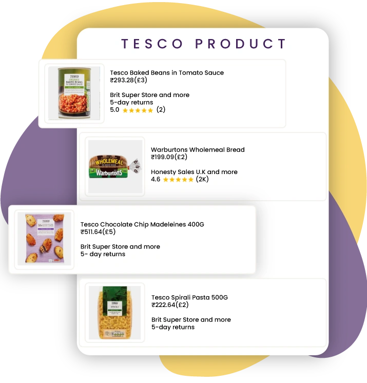 Tesco Grocery Delivery Data Scraping - Scrape Tesco Grocery Data
